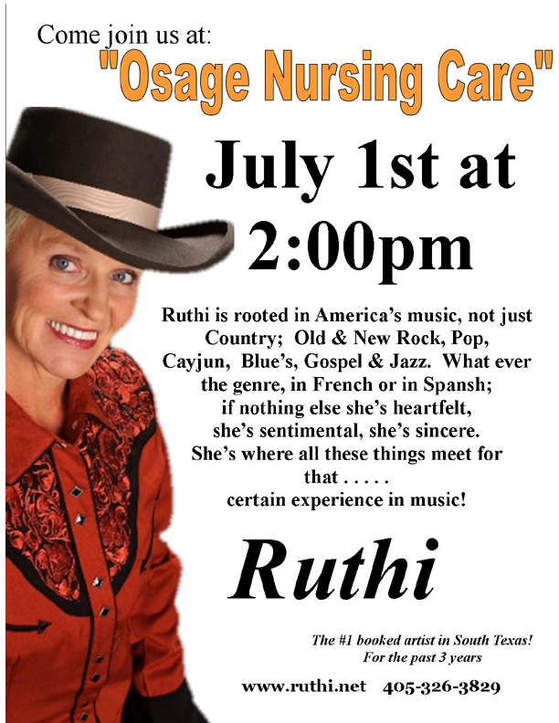 Singer, Performing Artist Ruthi past performances